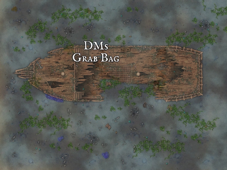 Sunken Ship Dnd Battle Map, D&D, Battlemap, Dungeons and Dragons, 5e ...