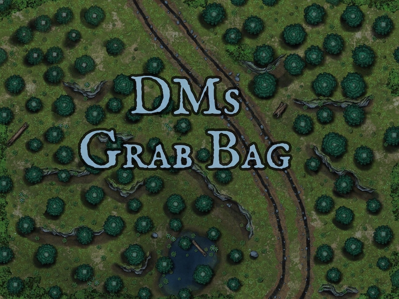 Forest Road Battle Map: Dnd 5e Digital Map (instant Download) - Etsy