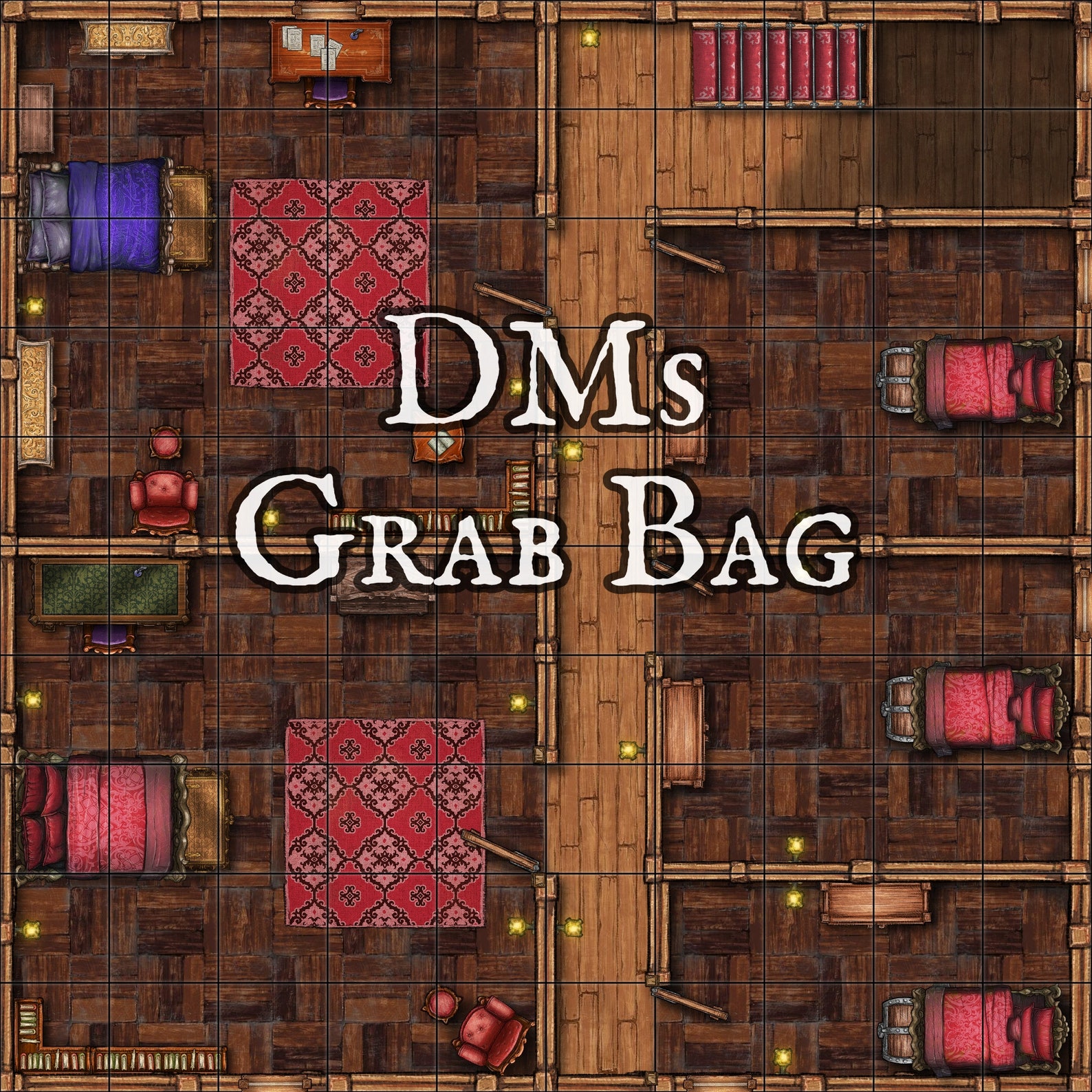 Manor Battle Maps With Grid: Dnd 5e Digital Battlemap (instant Download ...