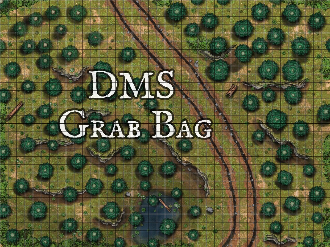 Forest Road Battle Maps, Dnd Battle Map, D&D, Battlemap, Dungeons and ...