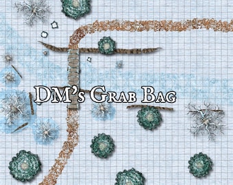 Tundra Winter Road Battle Map: Dnd 5e, VTT (digital Download) - Etsy