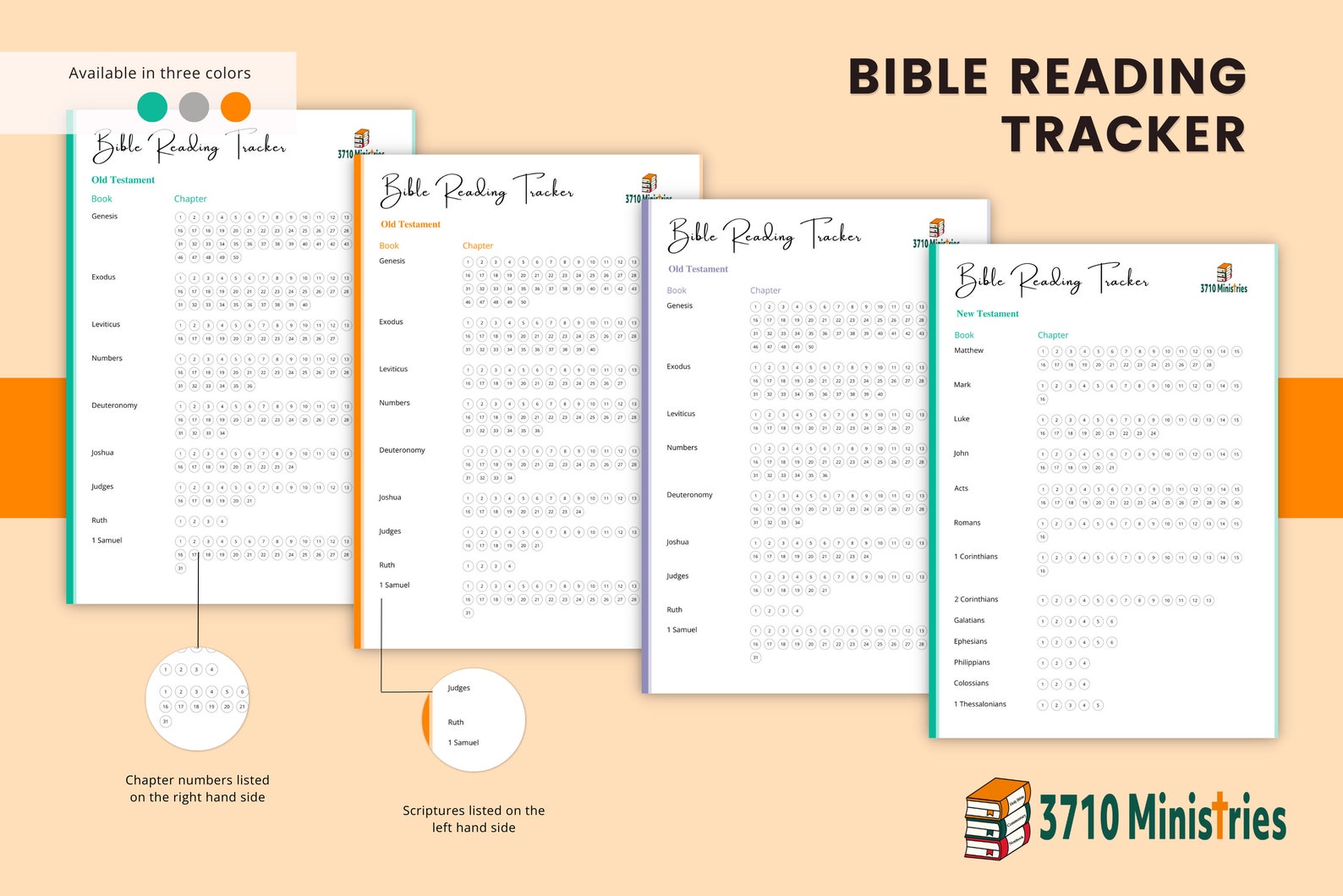 Bible Reading Tracker Printable Scripture Reading Log - Etsy