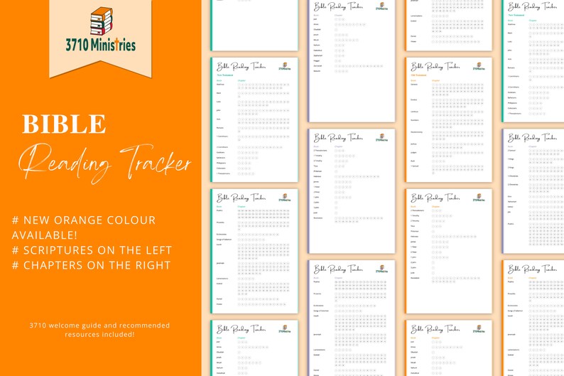 Bible Reading Tracker Printable Scripture Reading Log - Etsy