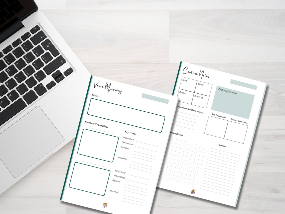 Bible Verse Mapping Printable, Verse Study Template Digital Bible Study ...