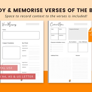 Bible Verse Mapping Printable Verse Study Template Digital - Etsy