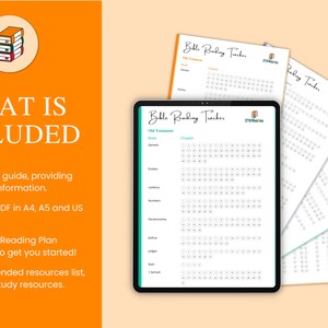 Bible Reading Tracker Printable Scripture Reading Log - Etsy