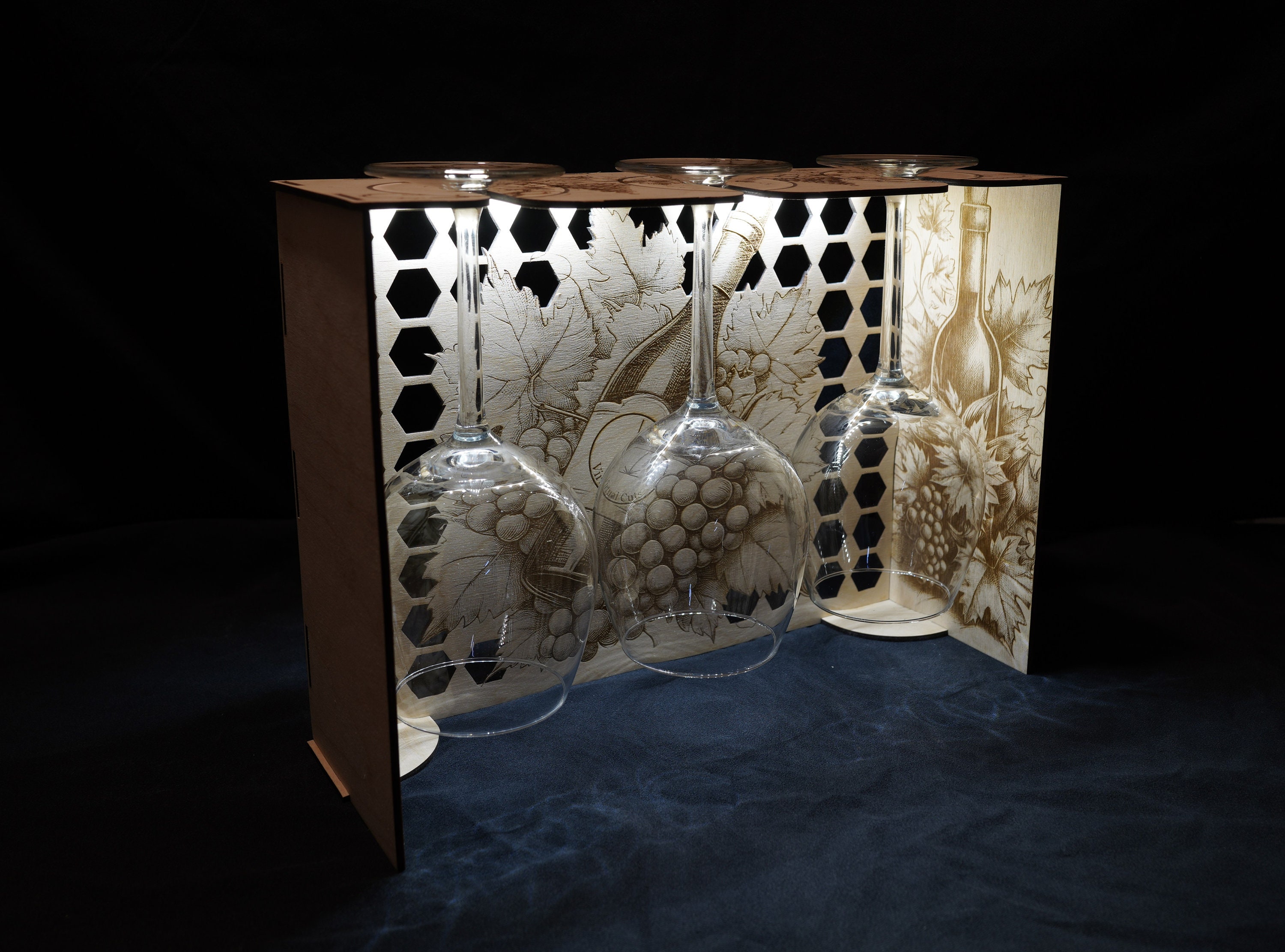 Wine Glass Holder, Wine Glass Display, Wine Glass Rack, 3mm Plywood, - Etsy