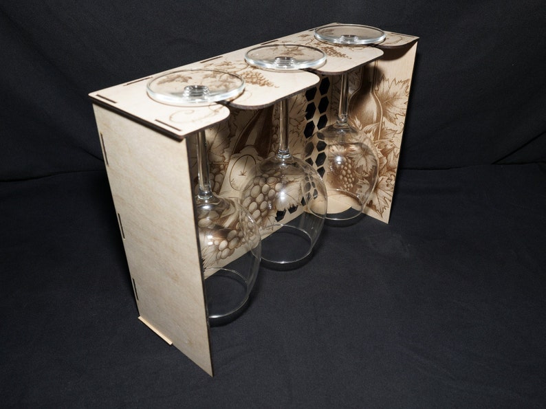 Wine Glass Holder, Wine Glass Display, Wine Glass Rack, 3mm Plywood, - Etsy