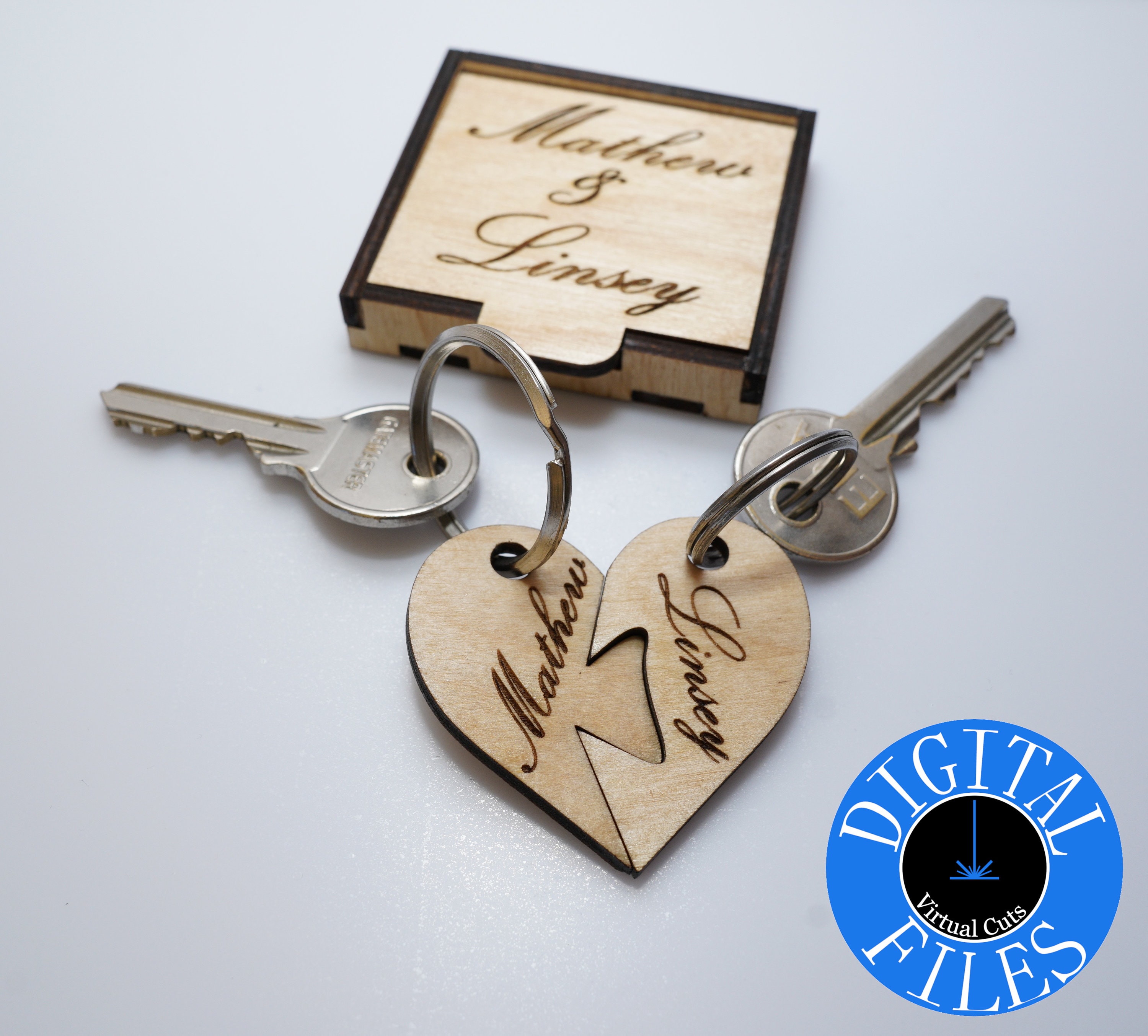 Personalised Key Tags Files, Key Tags Files, Personalised, Heart, Box ...