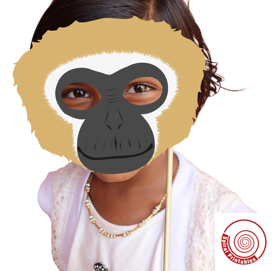 Monkey Mask Masquerade Mask Cosplay Mask Educational Printables Custom ...
