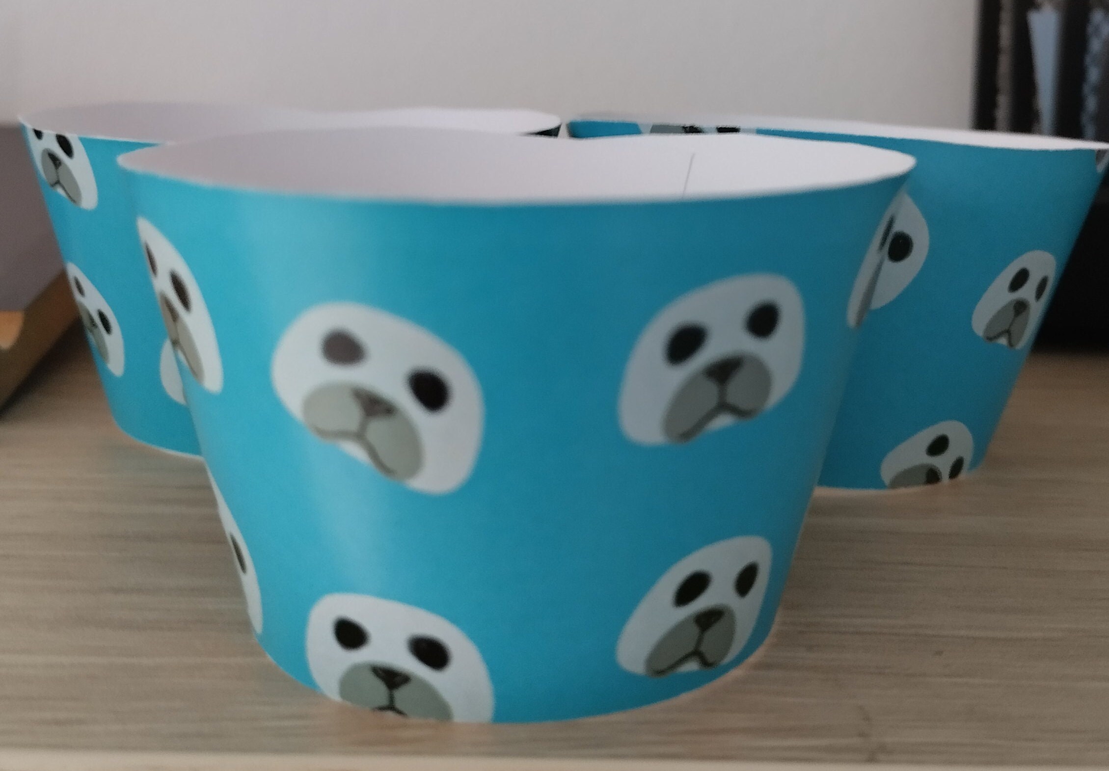 Seal Cupcake Wrappers - PRINTABLE Cupcake Wrappers, Cute Dessert Idea ...