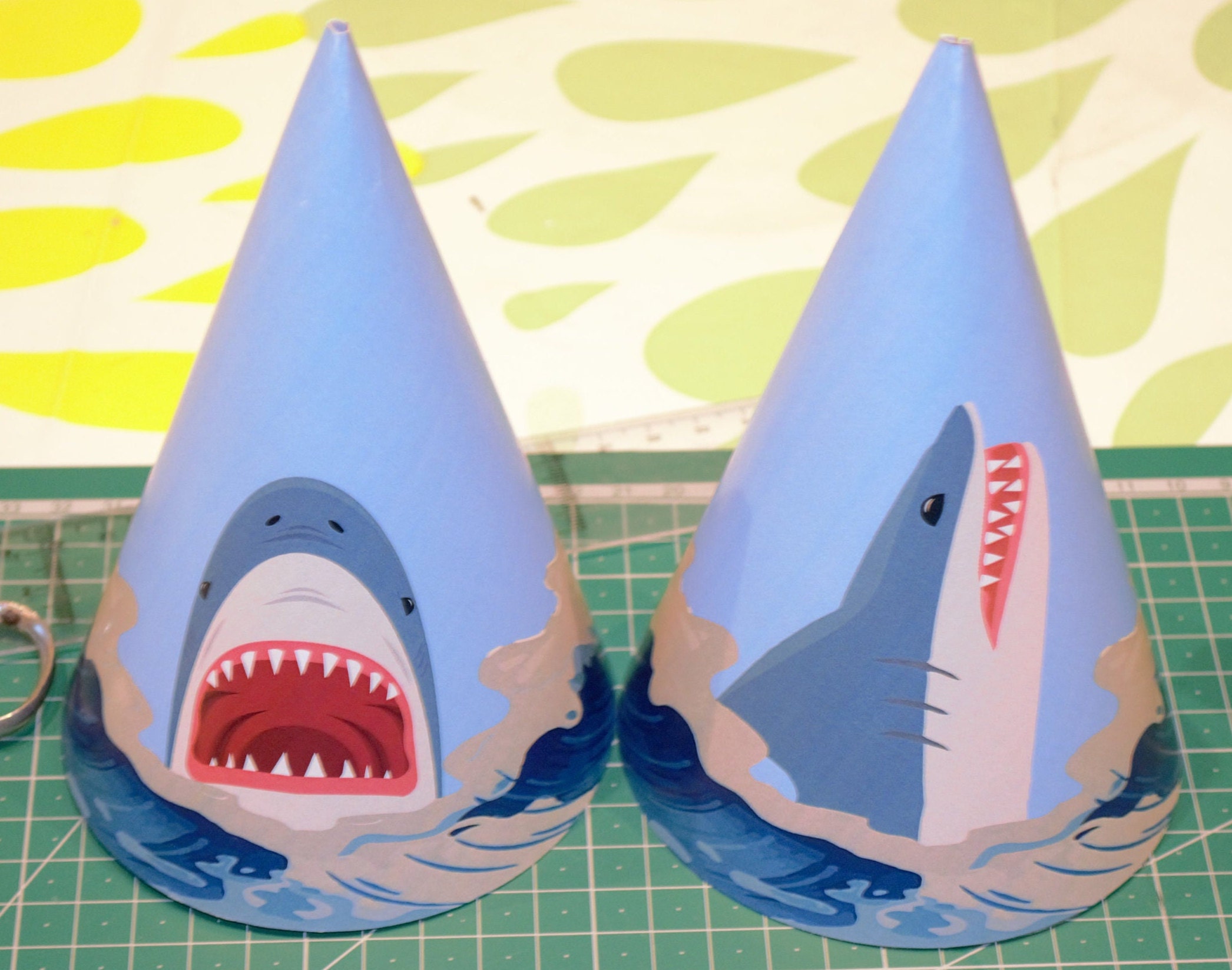 Shark Hats Kids Animal Hat Birthday Hat Educational Activity ...