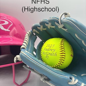 Custom Engraved Soft Ball, Rawlings Official Softball, NCAA, NFHS ...