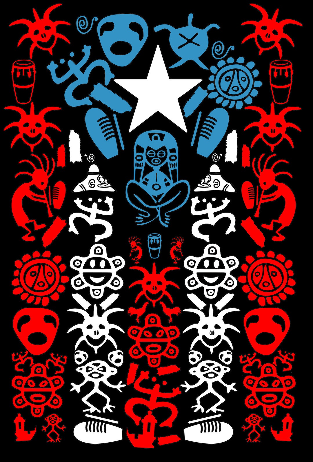 TAINO PR FLAG - Etsy