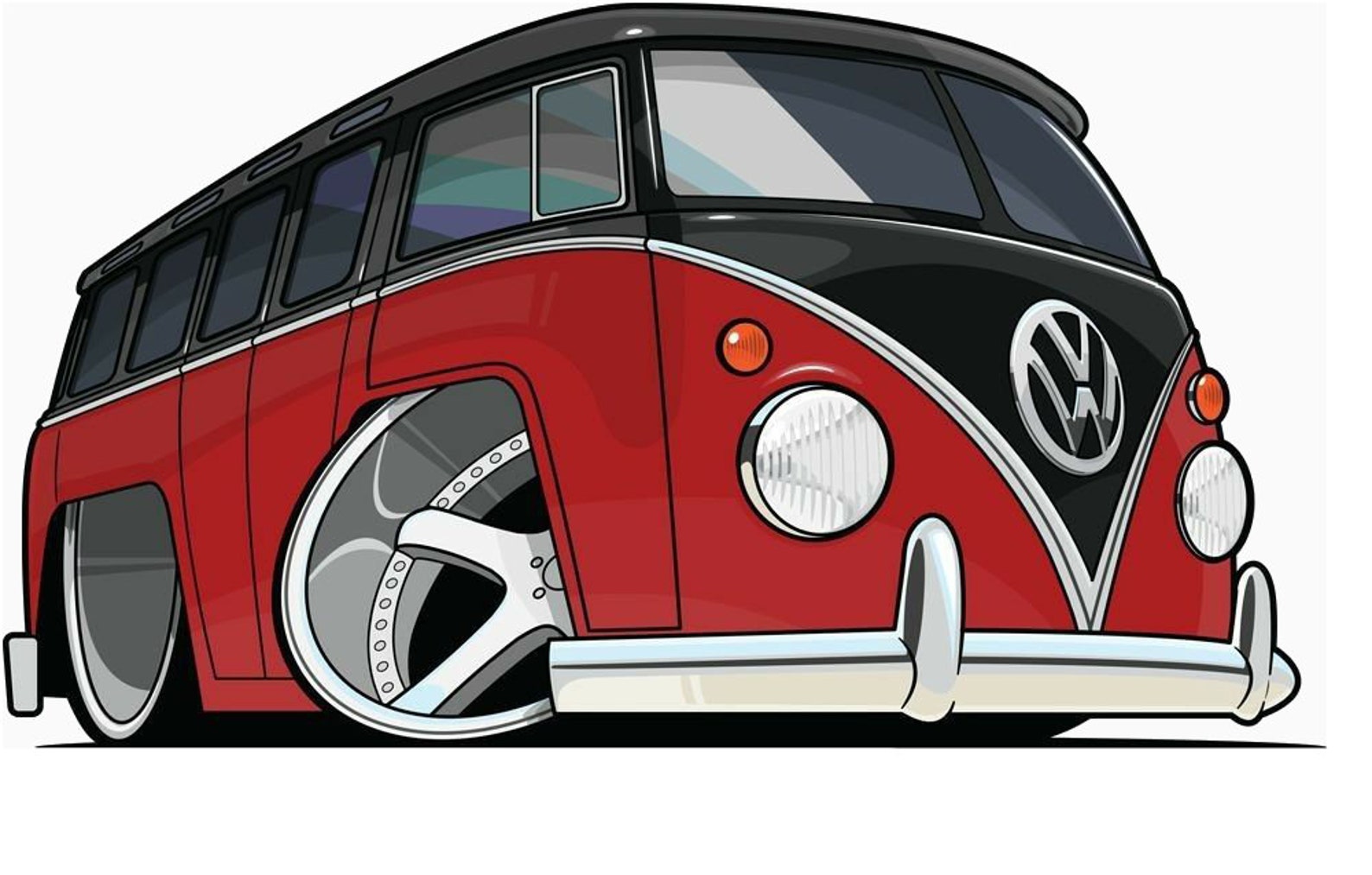 VW BUS CARTOON - Etsy