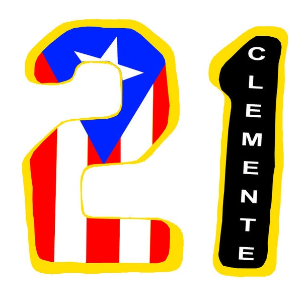 Roberto Clemente Svg - Etsy