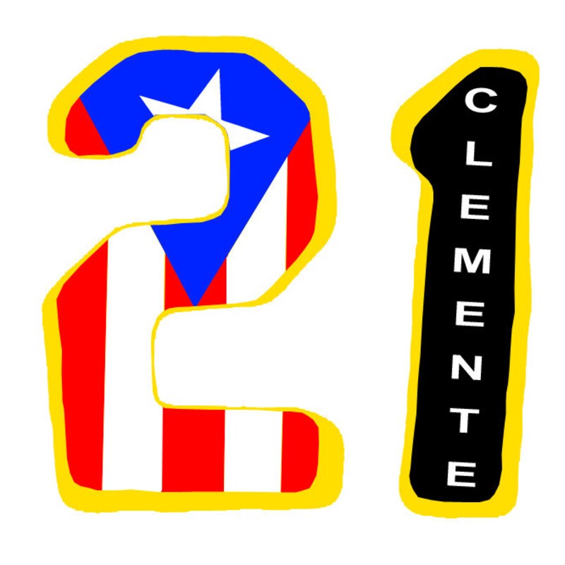 Roberto Clemente Svg - Etsy