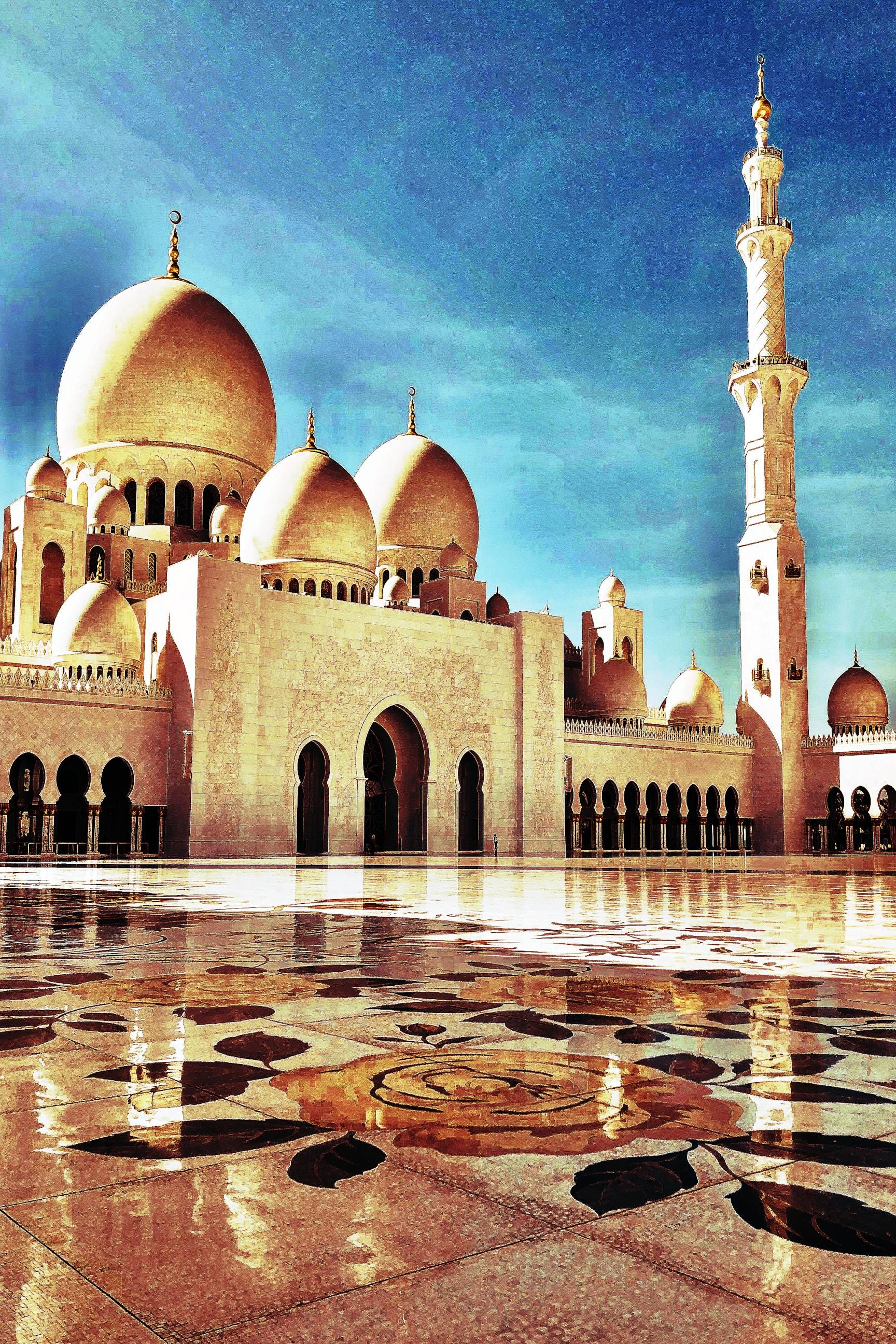 Sheikh Zayed Grand Mosque Islamic Wall Art, Travel Gift, Abu Dhabi ...