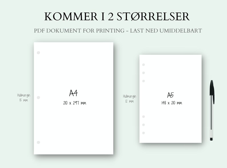 Dagsplan, Ukeplan, Månedsplan, Sett Med Tre Planleggere, A4 /A5 ...