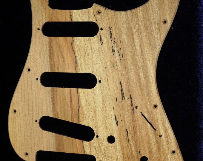 Spalted Maple Wood Stratocaster Style Solid Wooden Pickguard #115 - Etsy