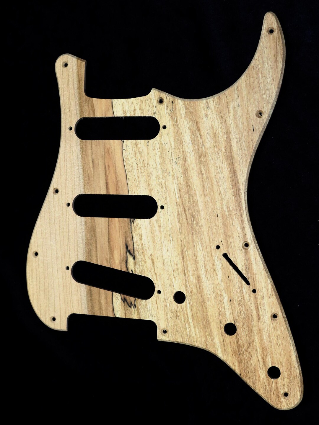 Spalted Maple Wood Stratocaster Style Solid Wooden Pickguard 102 - Etsy