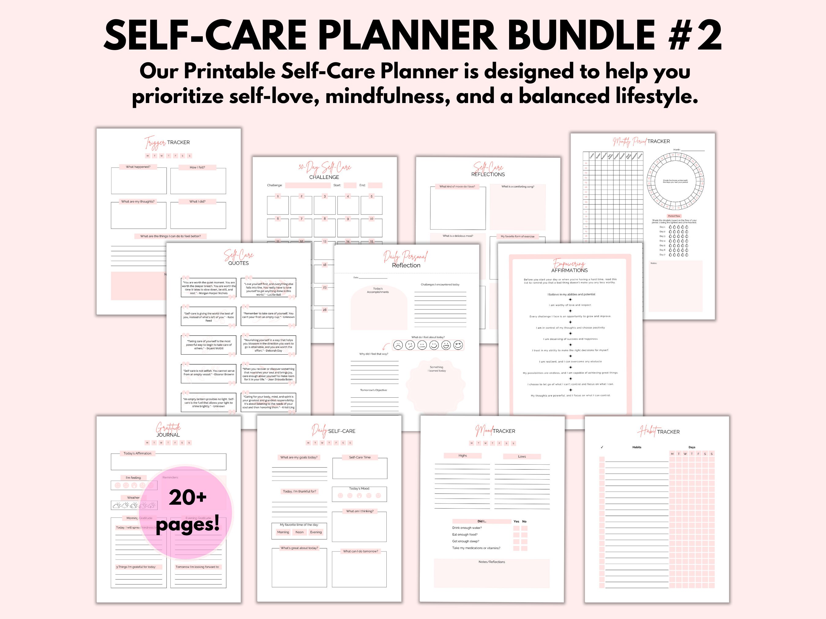 Personal Planner Bundle, Printable Goal Planner, Finances & Budget ...