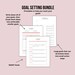 Goal Planner BUNDLE, Goals Tracker, SMART Goal Setting Kit, New Year ...