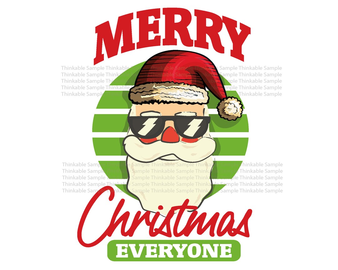 Santa Hat SVG Badass Santa/ Cool Santa / Cricut Silhouette / Digital ...