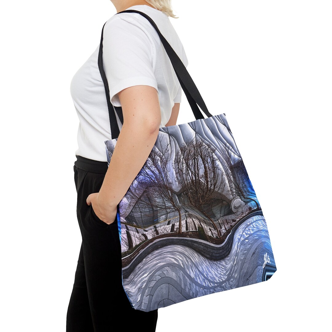 Hudson Digital Art Tote Bag, Artist Carryall, Stylish Shoulder Bag, Art ...