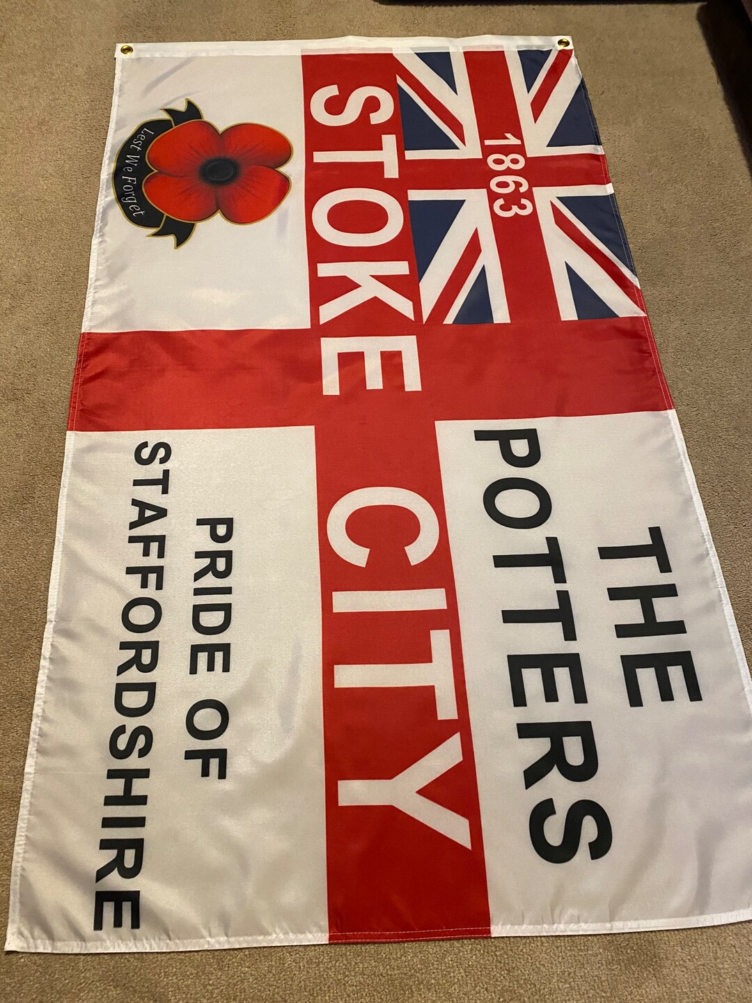 Stoke City Flag 5FT X 3FT Football Flag - Etsy