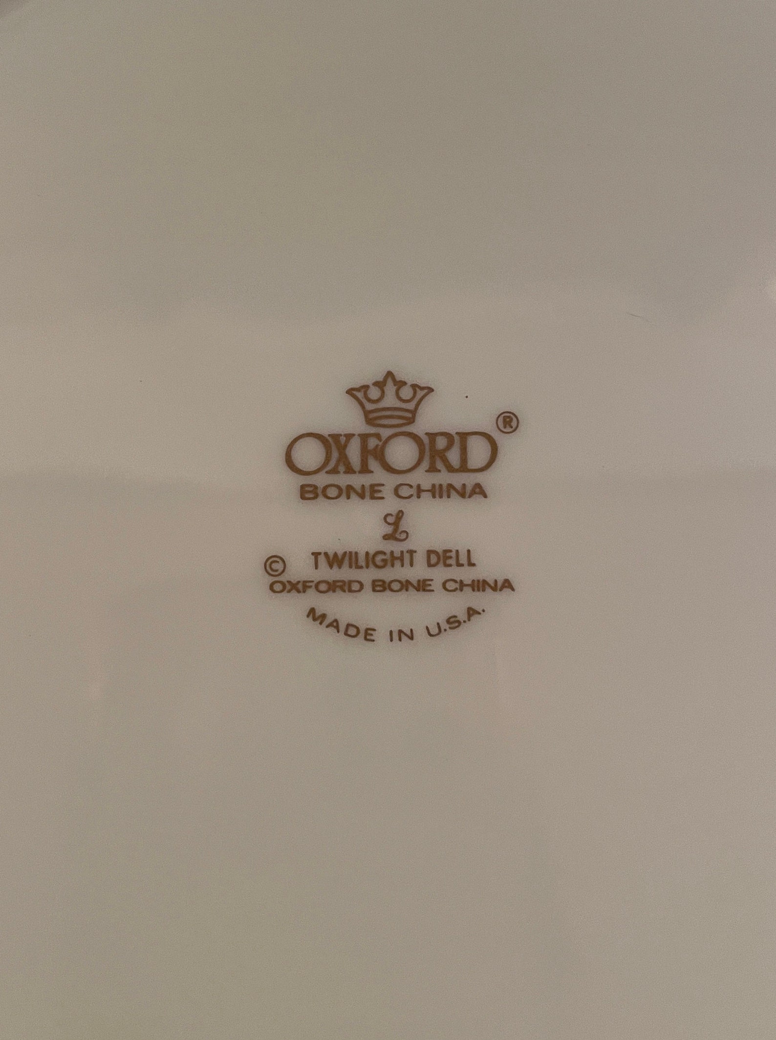 Dinner Plate of Oxford Bone China a Division of Lenox in the Delicate ...