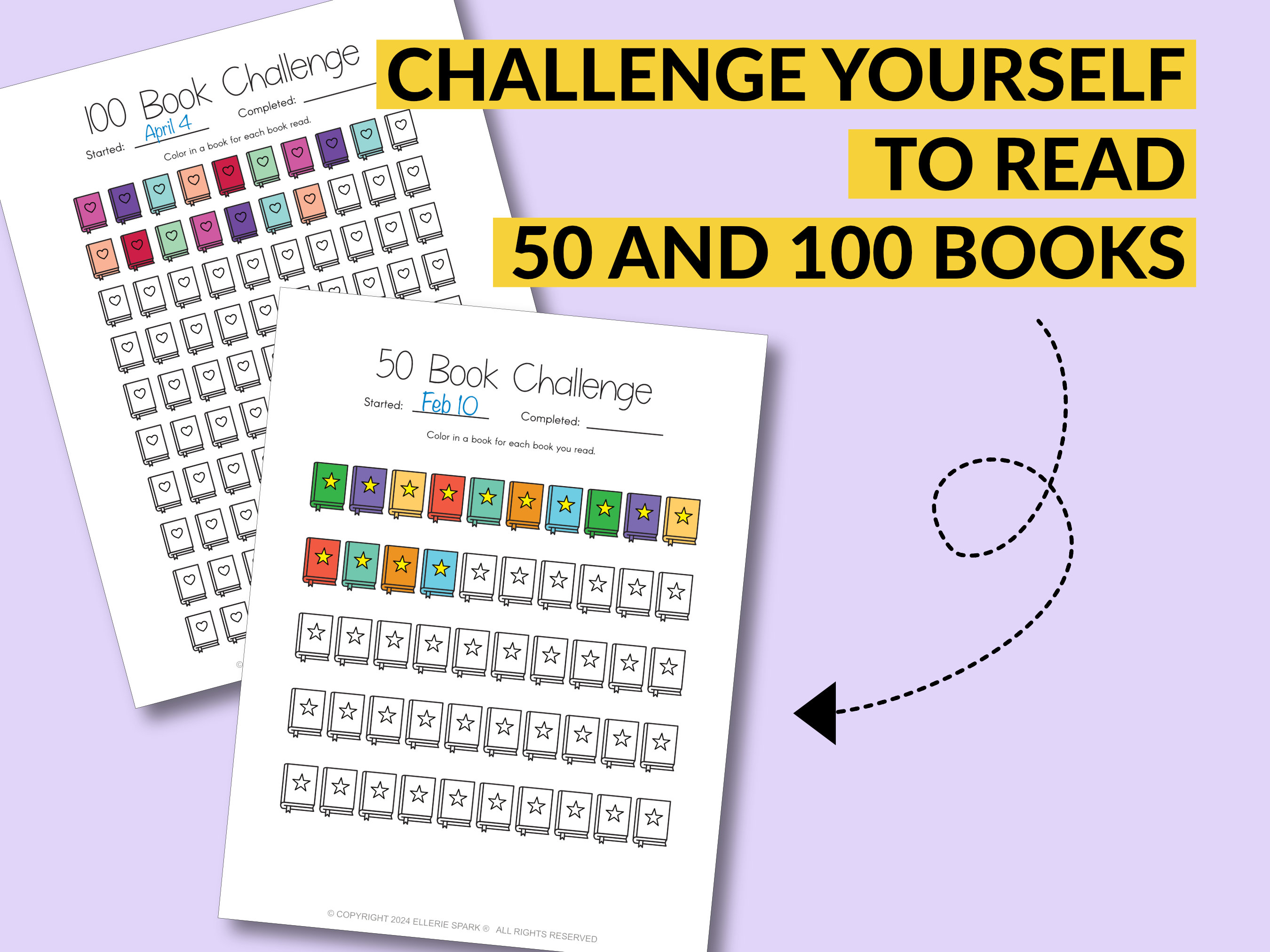 Reading Tracker Printable Reading Challenge Book Reading Tracker Book ...