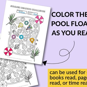 Summer Reading Challenge Kids Reading Tracker Kids Reading Log Reading ...