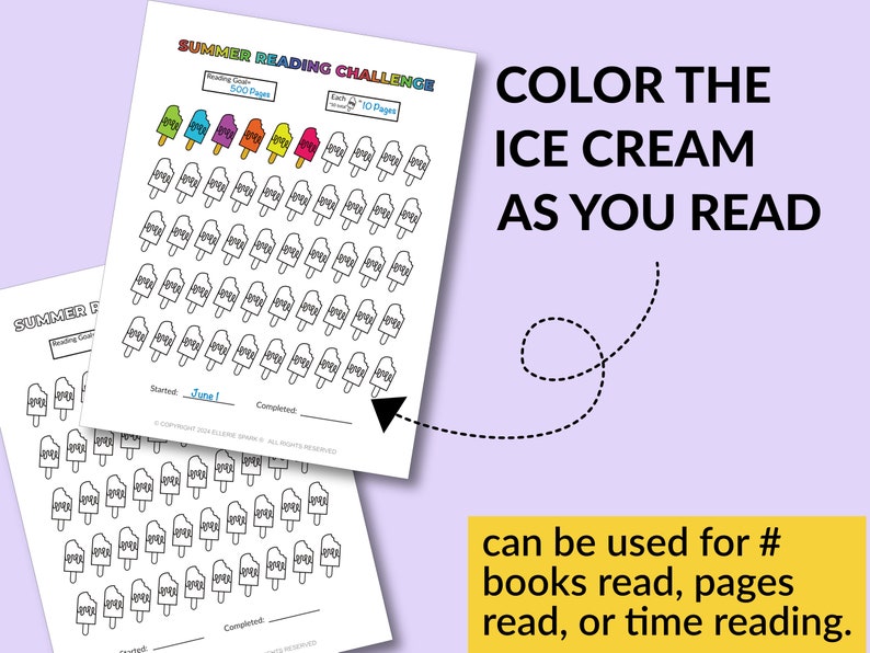 Summer Reading Challenge Kids Reading Tracker Kids Reading Log Reading ...