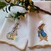 Peter Rabbit Easter Napkins Embroidered Linen Napkins easter Tablescape ...