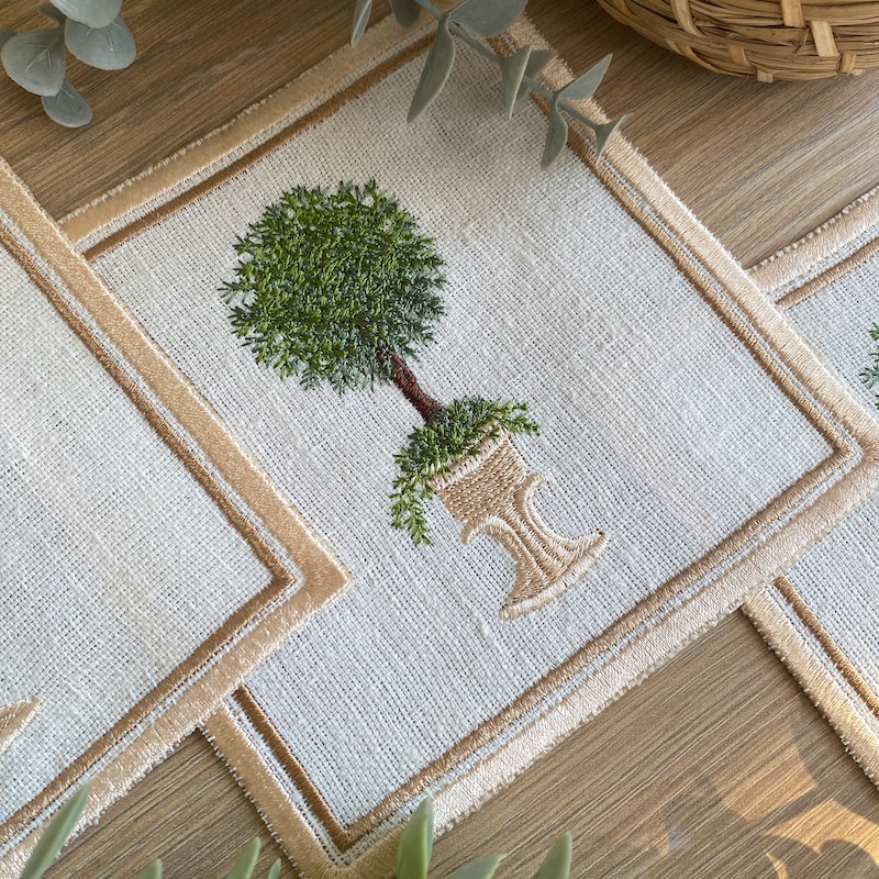 Embroidered Napkins - Etsy