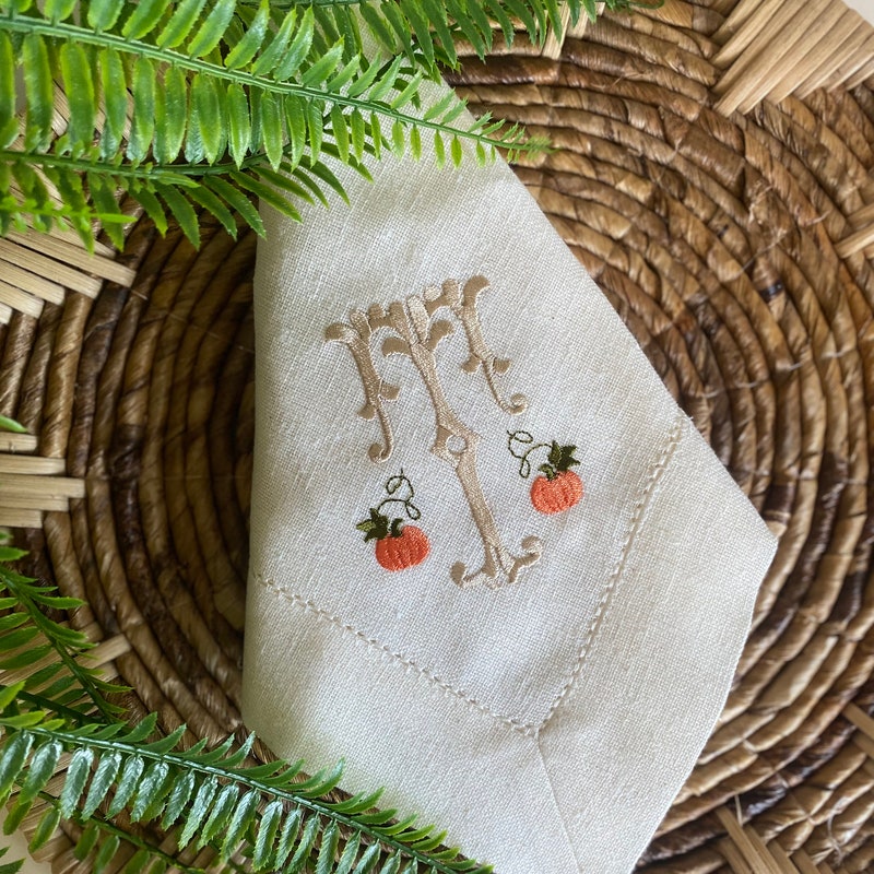Monogram Napkins - Etsy
