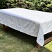 Embroidered Daisy Tablecloth – Linen Tablecloth With Hemstitch | Spring ...