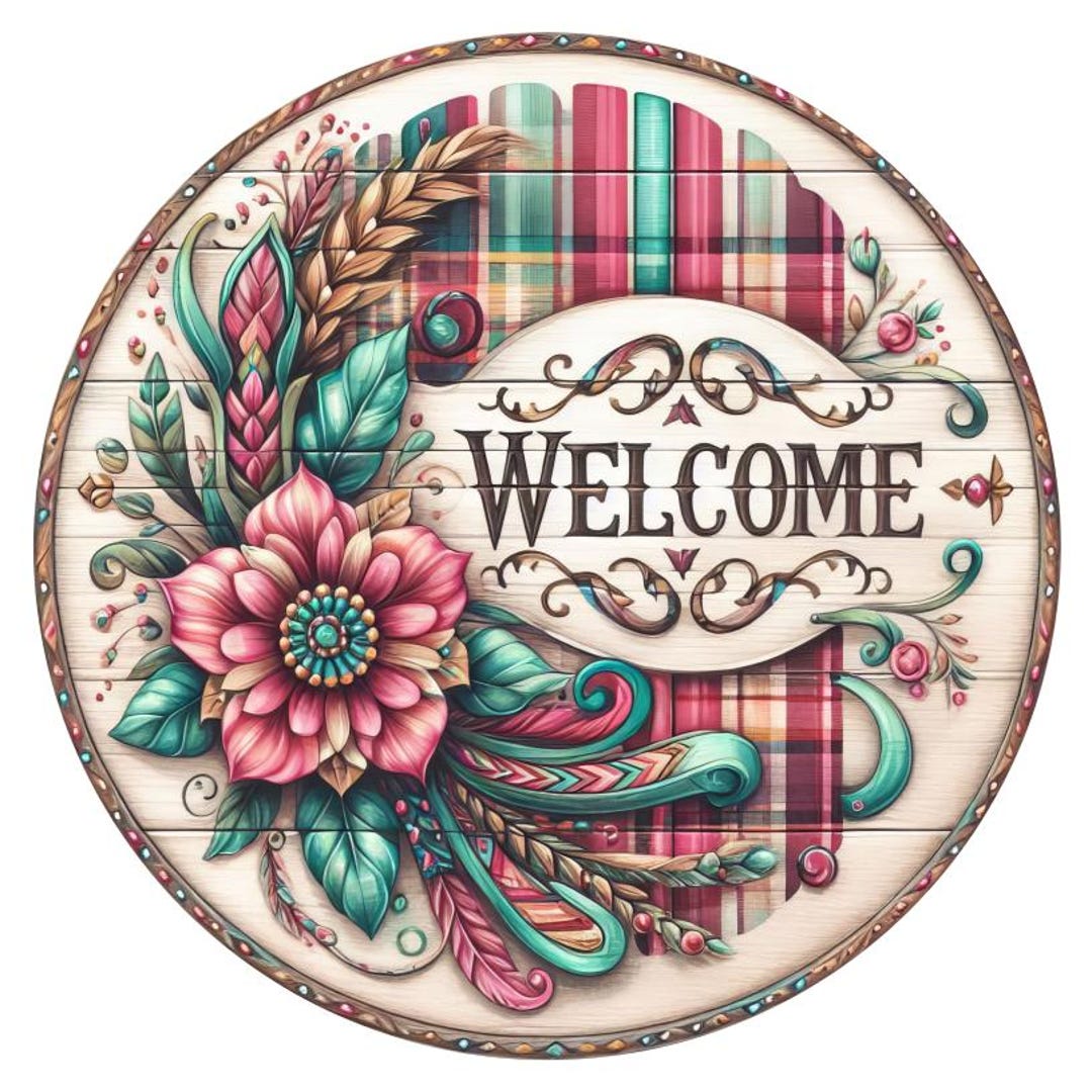 Western - Welcome Round Design PNG (digital File) Great for ...