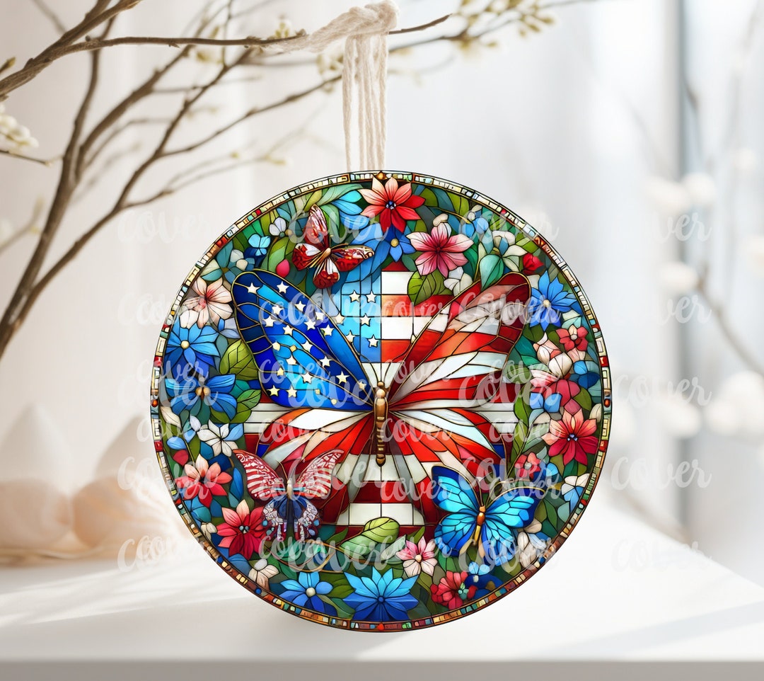 PNG Digital File Patriotic USA Design, Round Design Great for ...