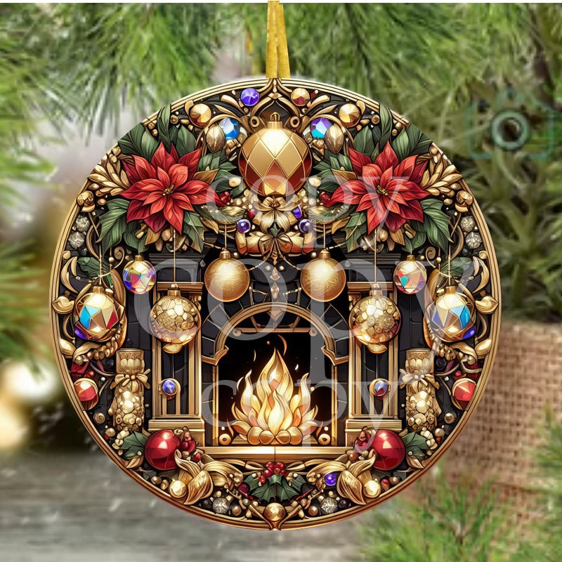 Stained Glass Fireplace - Etsy