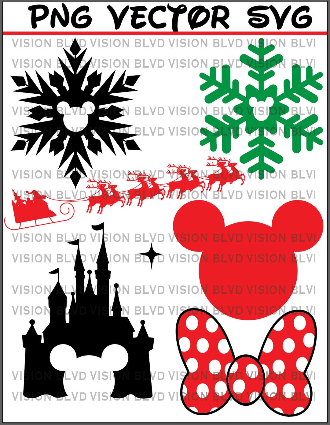 Vector Png Svg Christmas Mouse - Etsy