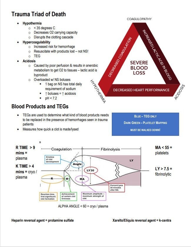 Notes on Trauma Nursing - Etsy