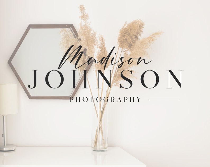 Editable Logo Design DIY Signature Logo Elegant Photography - Etsy ...