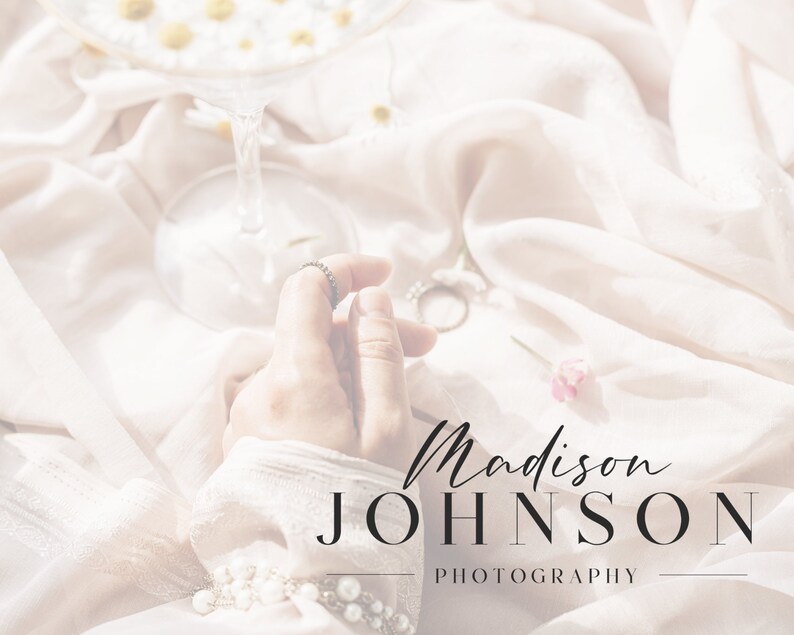 Editable Logo Design, DIY Signature Logo, Elegant Photography Logo ...