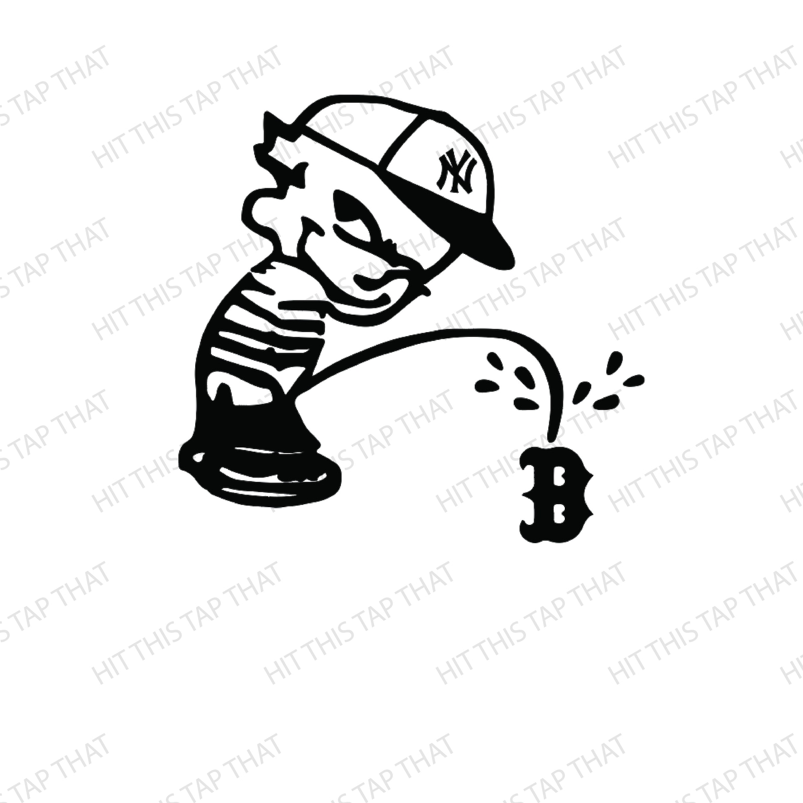 Funny Sports Rivalry Digital Art - NY Yankees Vs Boston Red Sox ...