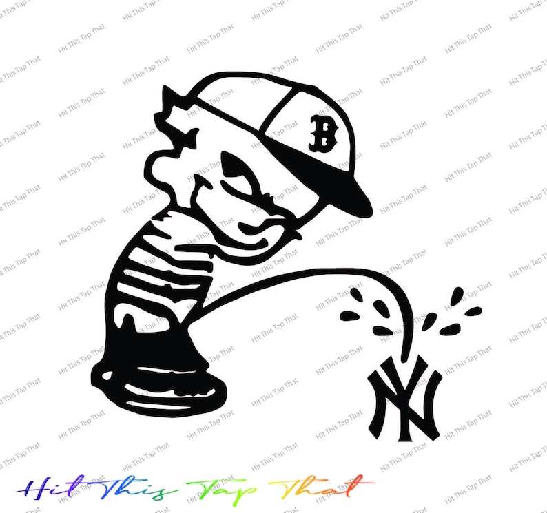 Calvin Boy Peeing Digital Download Png Svg Jpg Eps Red Sox - Etsy