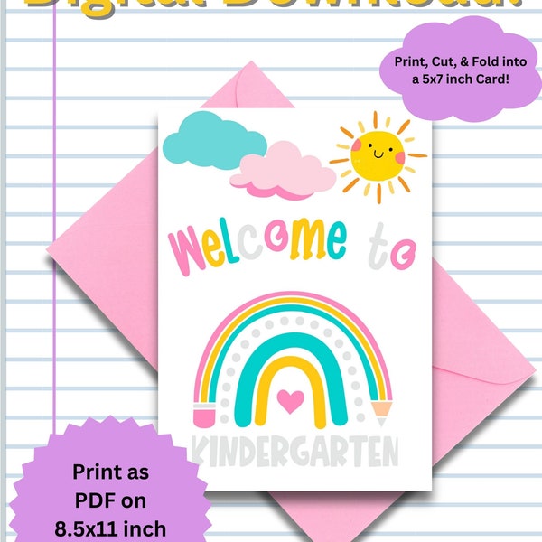 Kindergarten Greeting Cards - Etsy