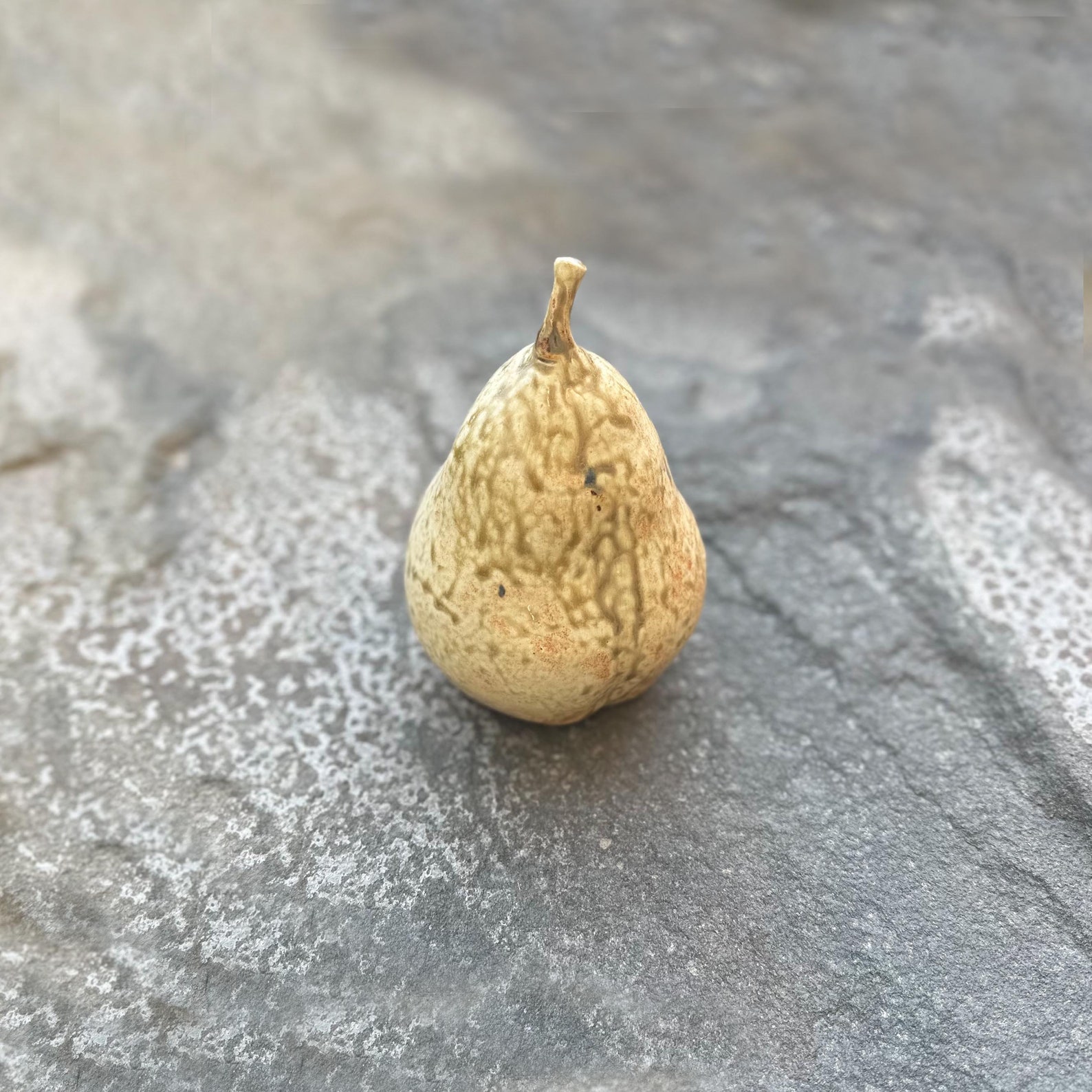 Ceramic Pear Home Decor Art Large Ash Orange Pottery Pear, 7 X 4.5 - Etsy