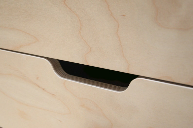 Birch Ply Cabinet Modular Drawers Customisable Castors / - Etsy UK
